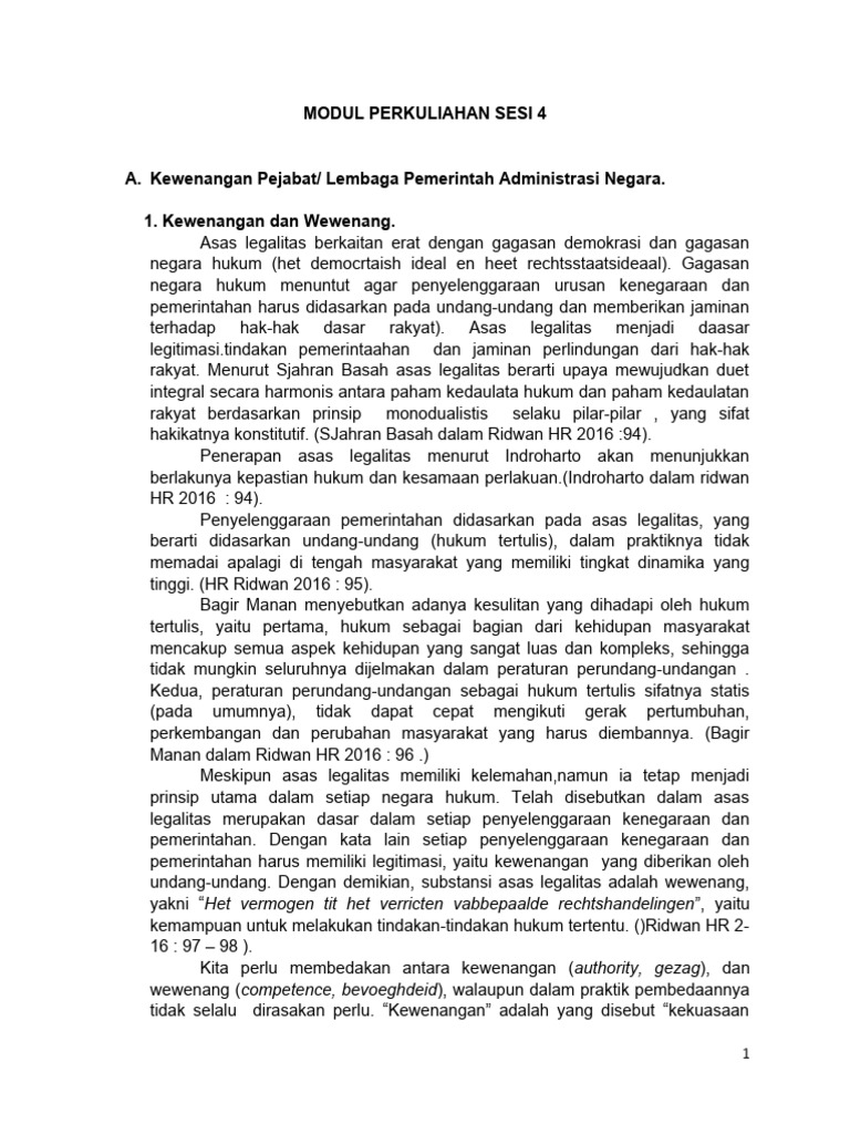 Modul Perkuliahan Sesi 4 | PDF