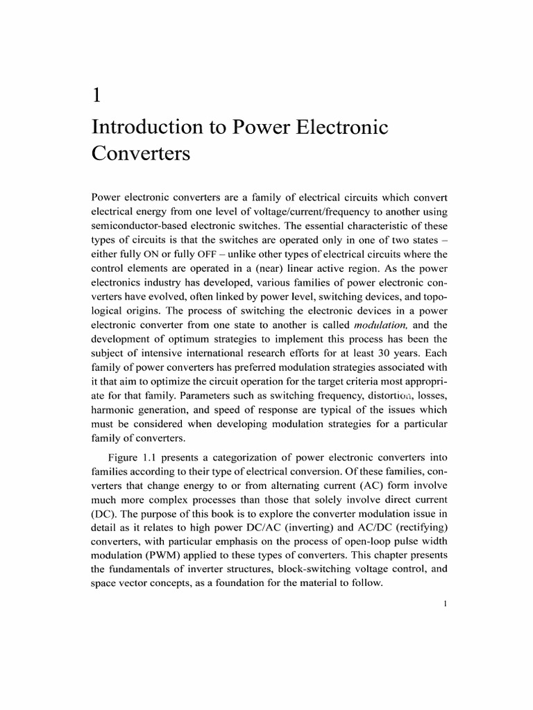 Power Electronic Converter Basics | PDF | Power Electronics | Power ...