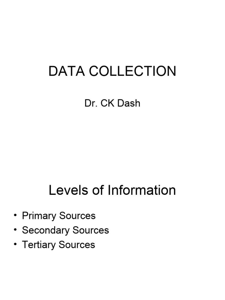 Data Collection | PDF