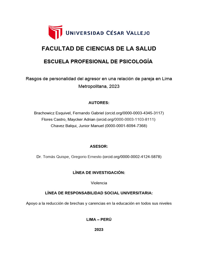 Ragos de La Personalidad Del Agresor | PDF | La violencia contra las ... Ragos de La Personalidad Del Agresor | PDF | La violencia contra las ...