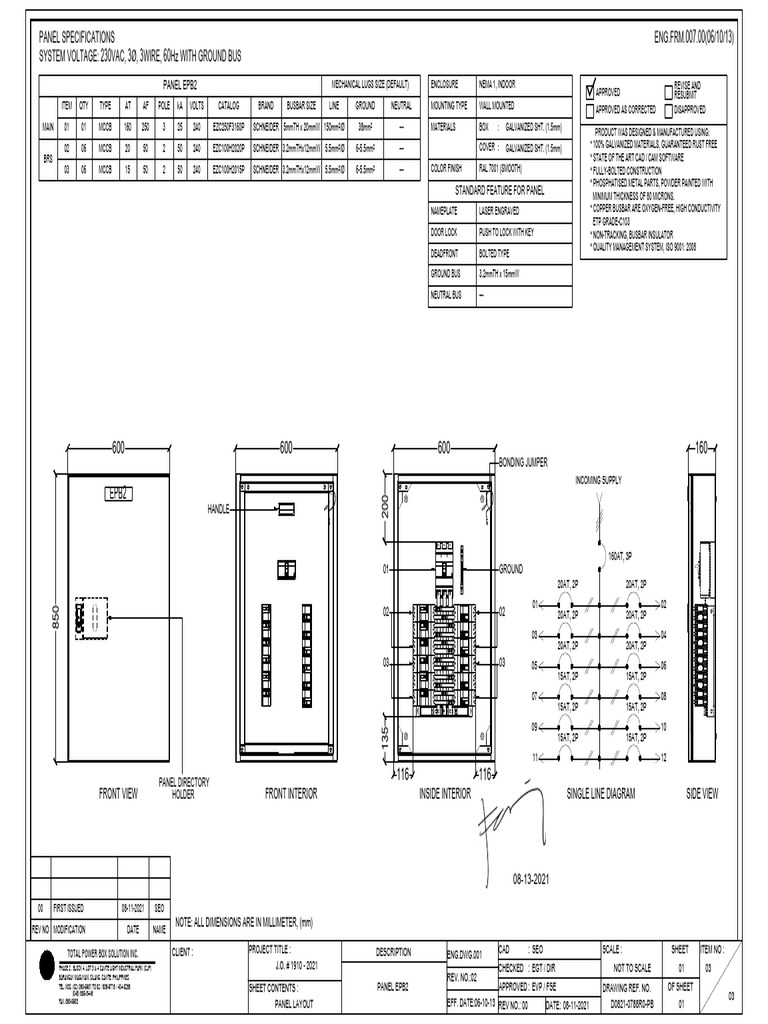 03 - Panel Epb2....... | PDF | Electricity | Electrical Engineering