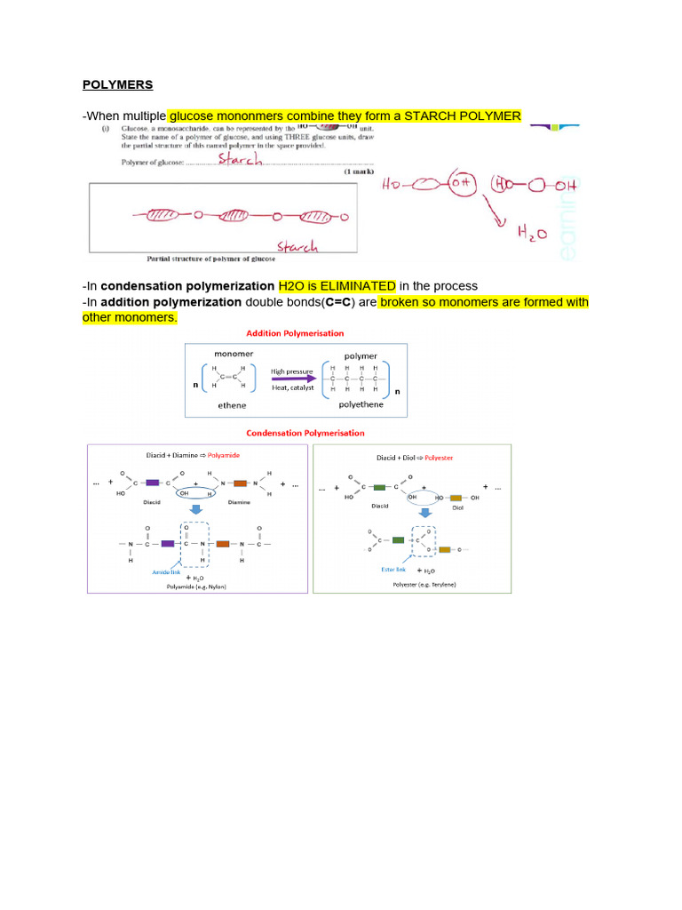 CHEM 1 (POLYMERS AND ESTERS) | PDF