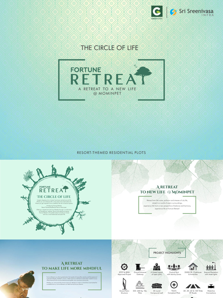 Fortune Retreat: Resort Plots in Mominpet | PDF