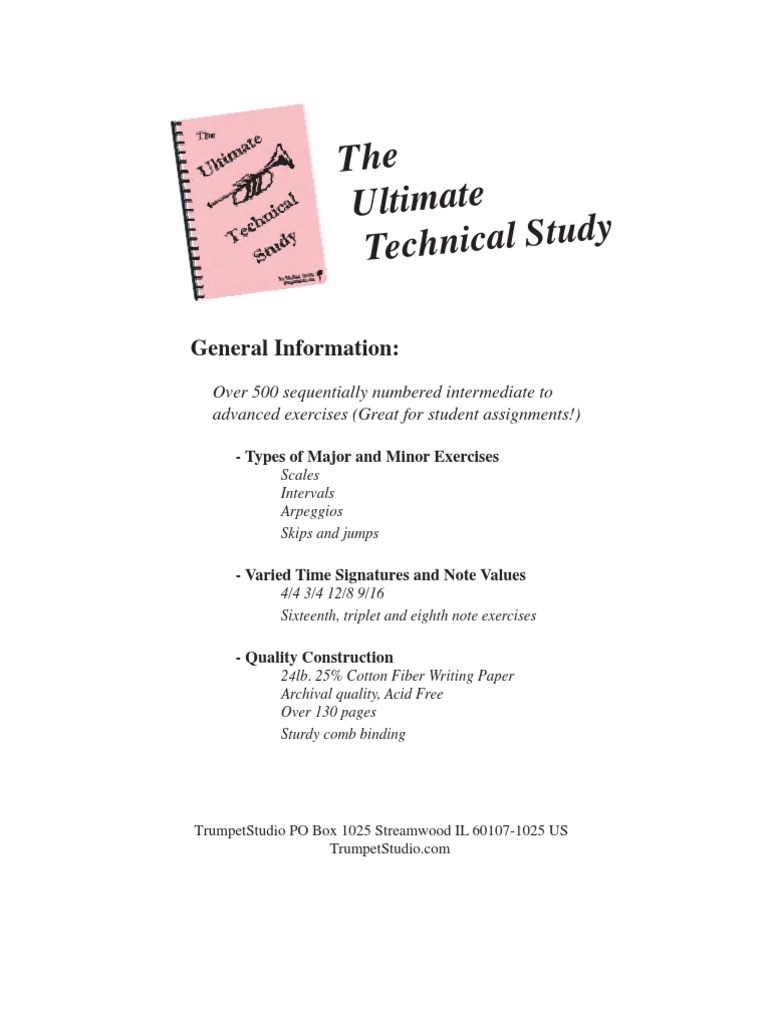 The Ultimate Technical Study (Sample) | PDF