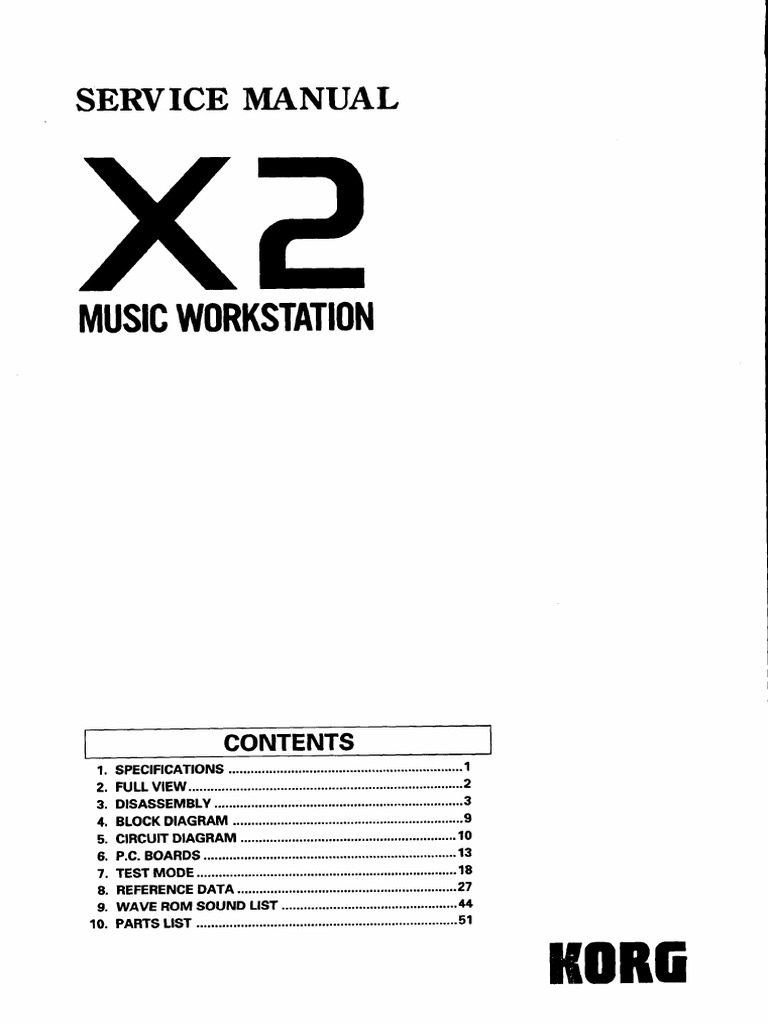 X2 Service Manual | PDF