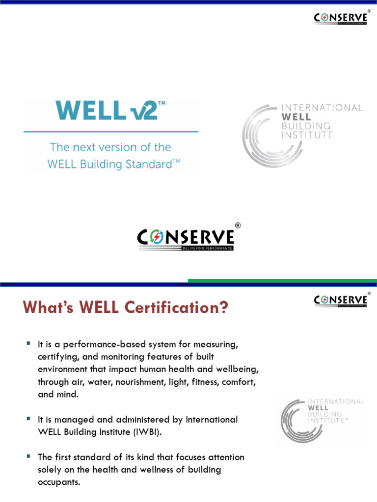 WELL Certification for Healthy Buildings | PDF | Nutrition | Diet ...
