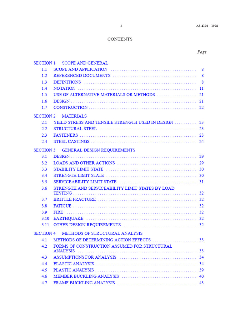 AS 4100-1998 Steel Structures Guide | PDF | Strength Of Materials ...