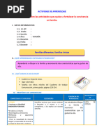 Sesion D1 PS Responsabilidades en Familia | PDF | Evaluación | Salón de clases