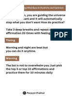 101 Positive Affirmations | PDF | Thought | Love