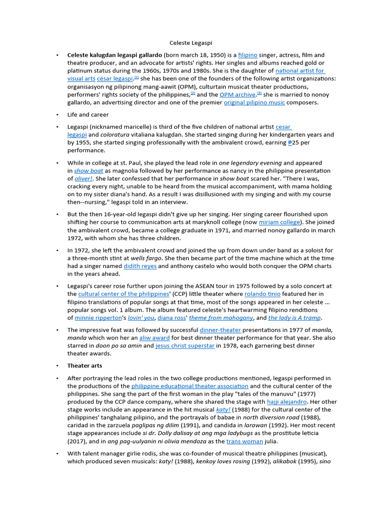 Celeste Legaspi | PDF