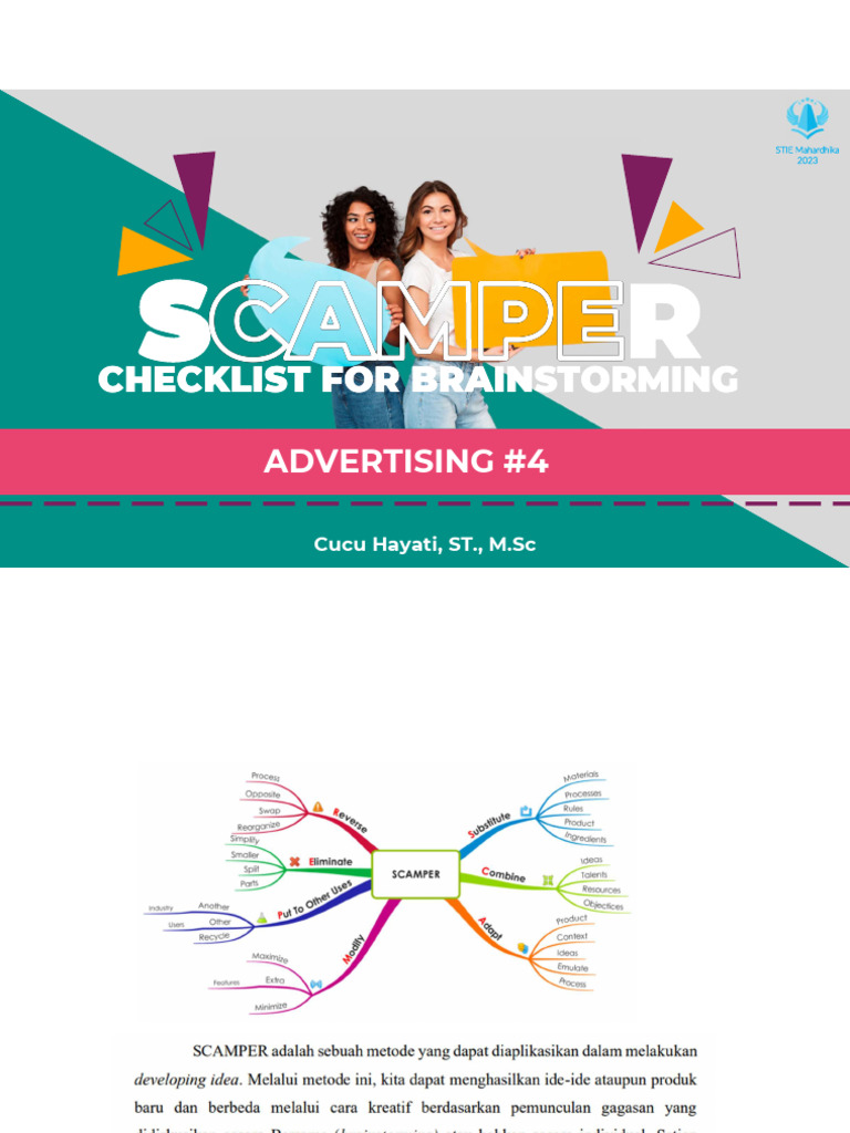 4 SCAMPER Checklist For Brainstorming | PDF