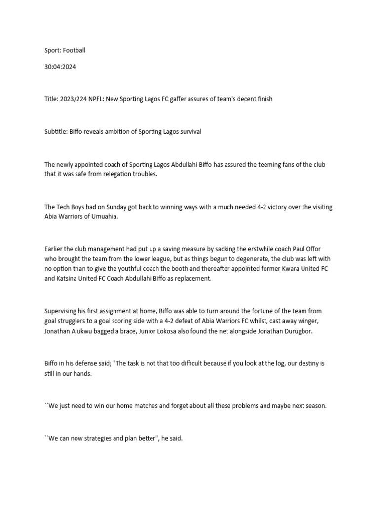 NPFL - Biffo Opt-WPS Office | PDF