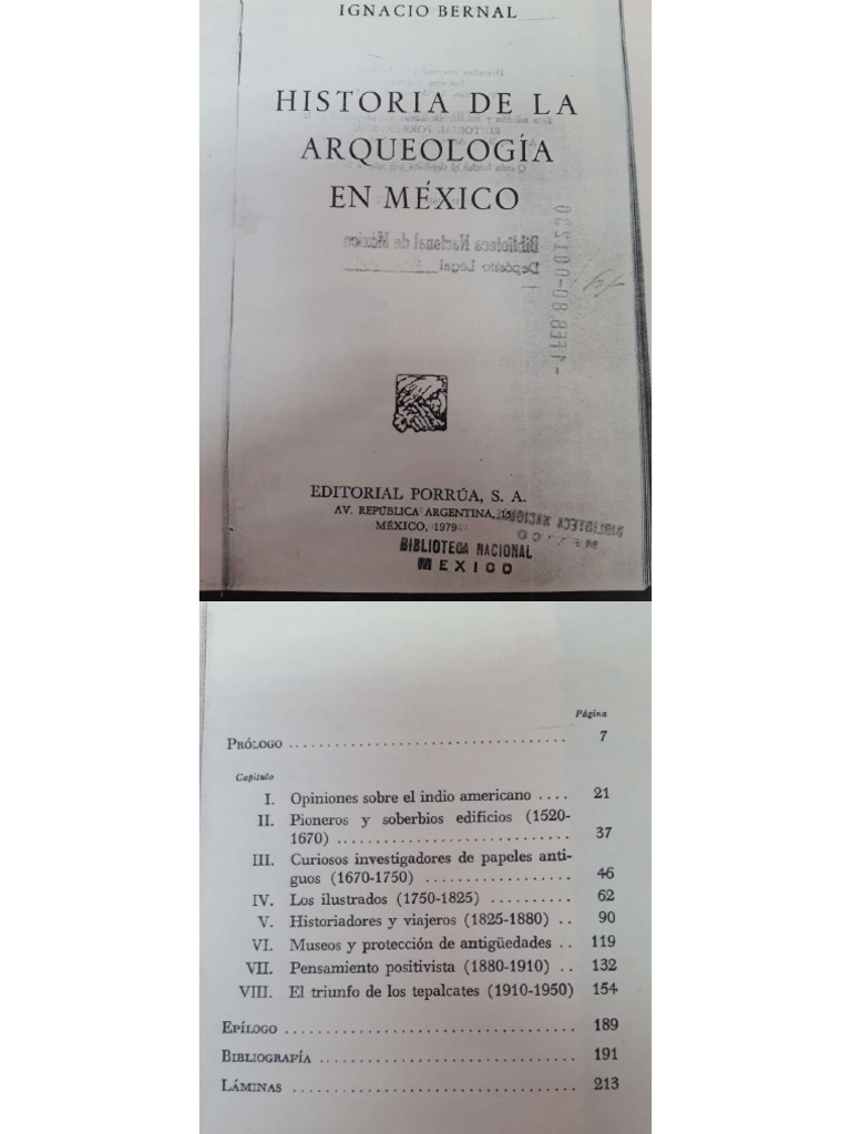 Historia de La Arqueologia en Mexico Ignacio Bernal | PDF