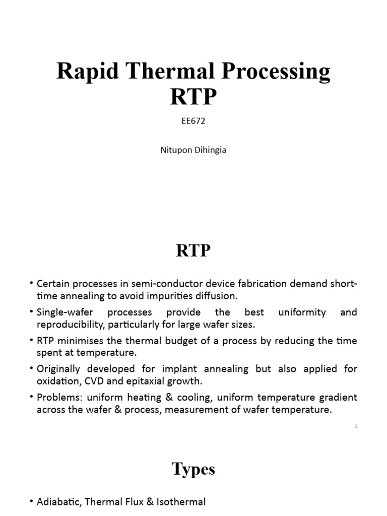Rapid Thermal Processing | PDF | Building Engineering | Materials