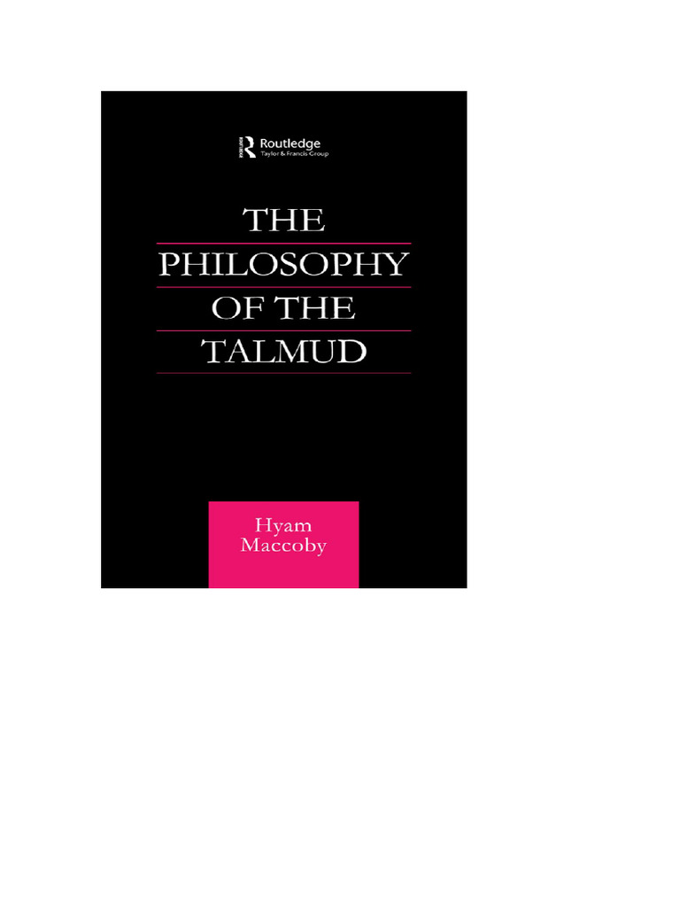 Philosophy of The Talmud | PDF | Talmud | Judaism