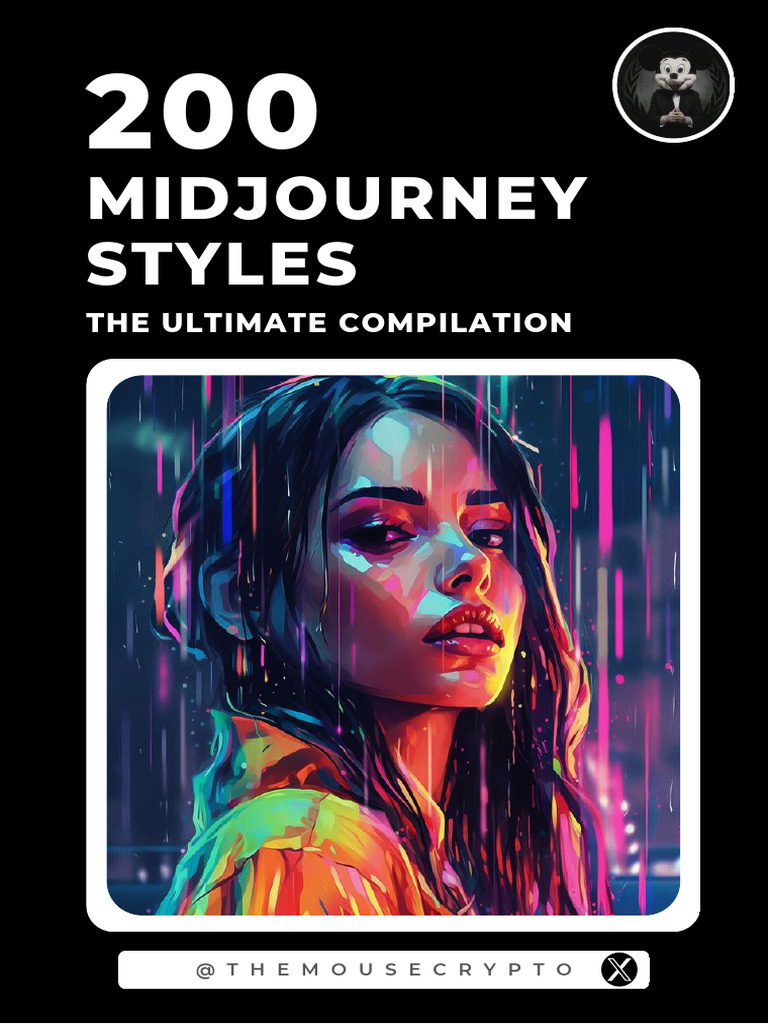 Midjourney Styles Compilation: 200 Options | PDF | Printmaking | Paintings