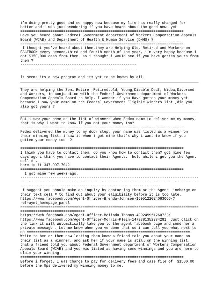 Federal Workers Compensation Winnings Guide | PDF | Money | Fee