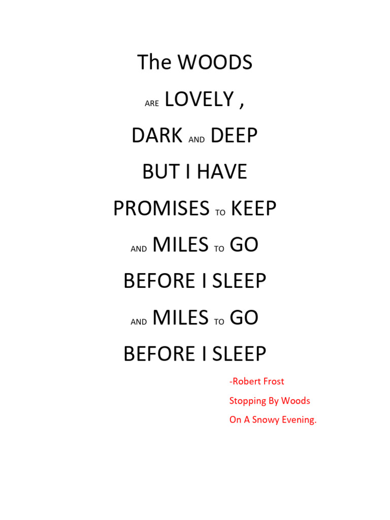 Robert Frost's "Stopping By Woods" Analysis | PDF