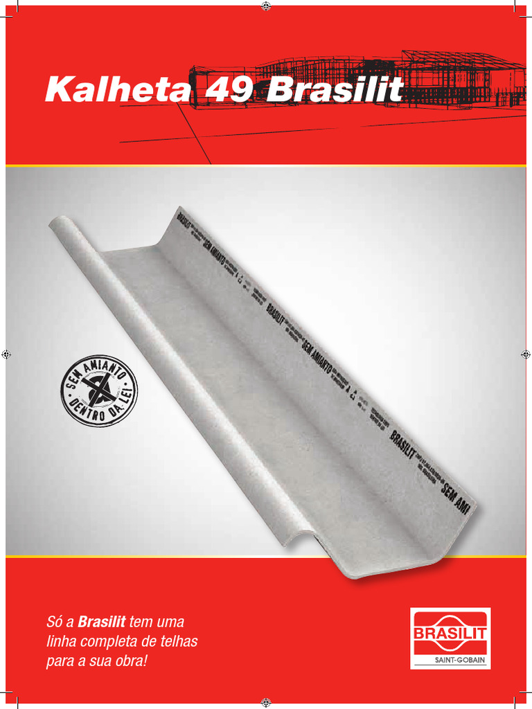 Telha Brasilit Kalheta 49 | PDF | Parafuso | Poliuretano