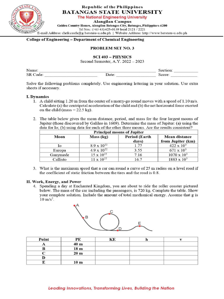 Problem Set 3 | PDF