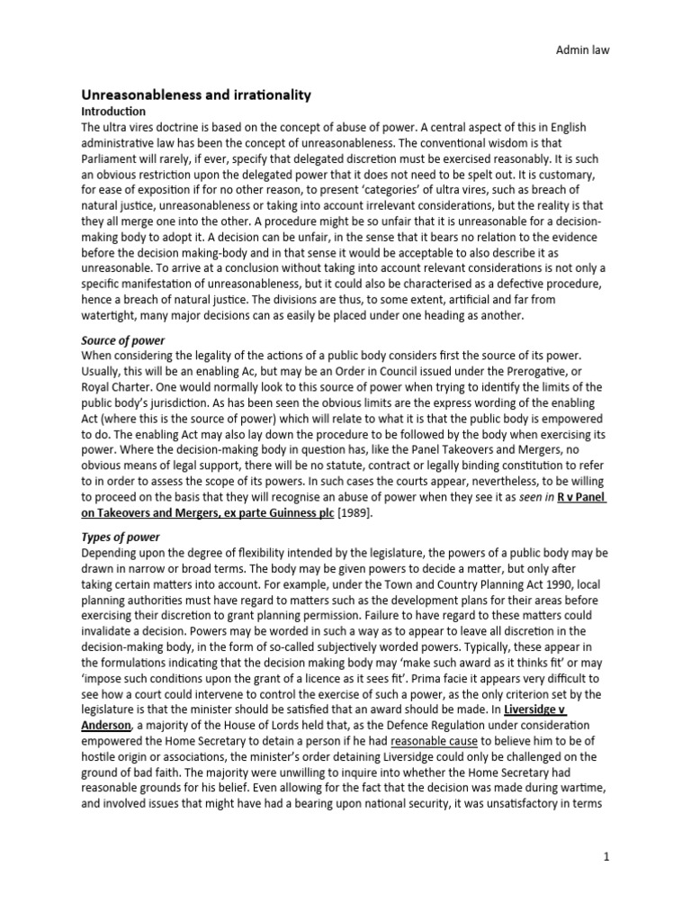 Unreasonableness | PDF | Justice | Crime & Violence