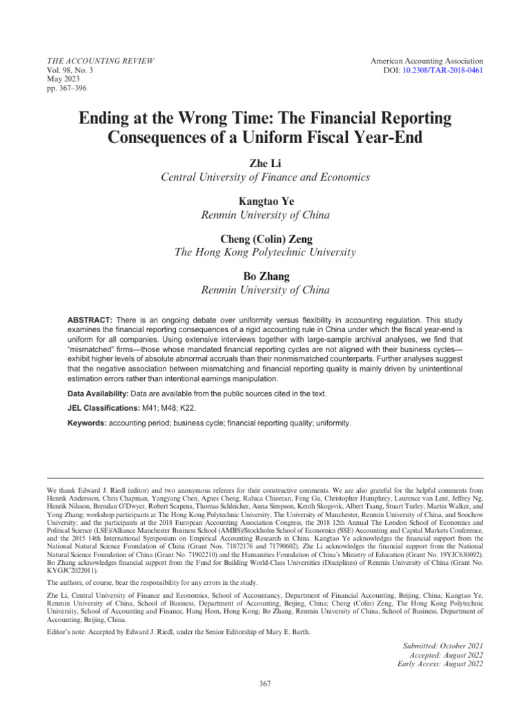 Zhe Li Et - Al 2023 | PDF | International Financial Reporting Standards ...