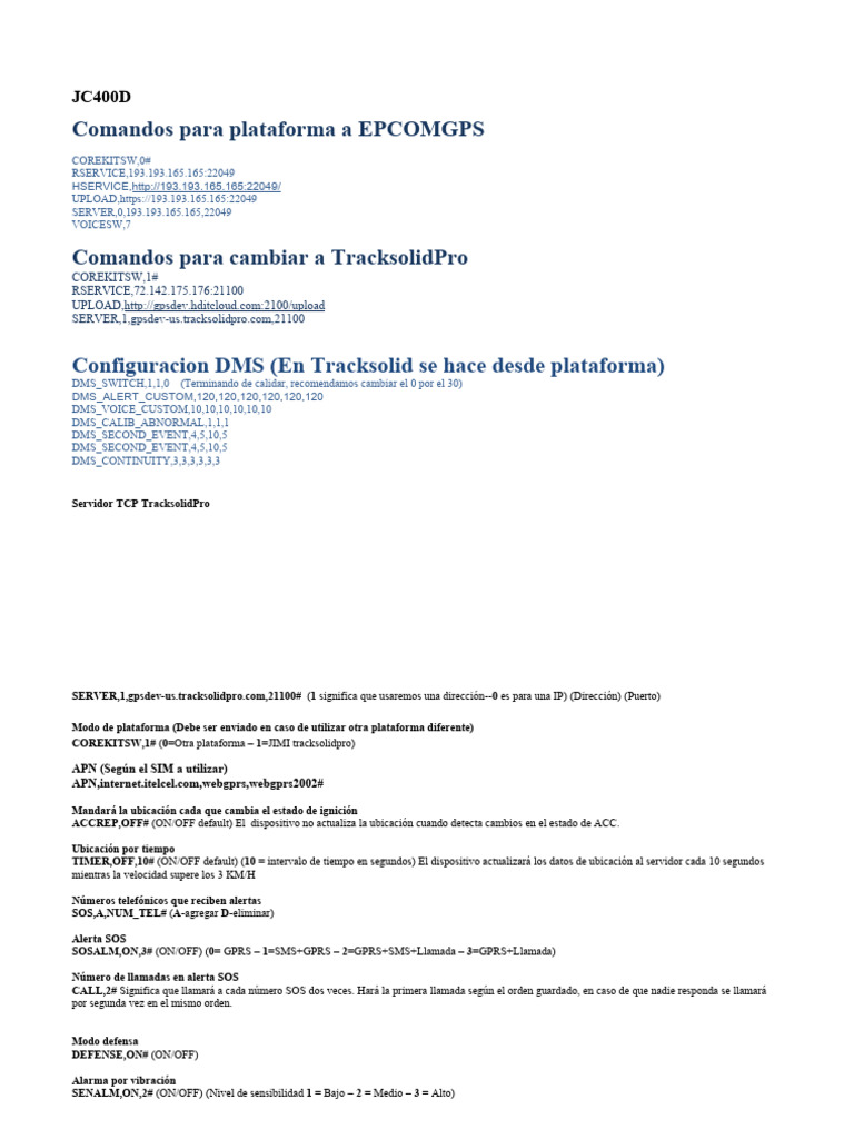 Comandos Mas Utilizados JC400 | PDF | Informática | Protocolos de red