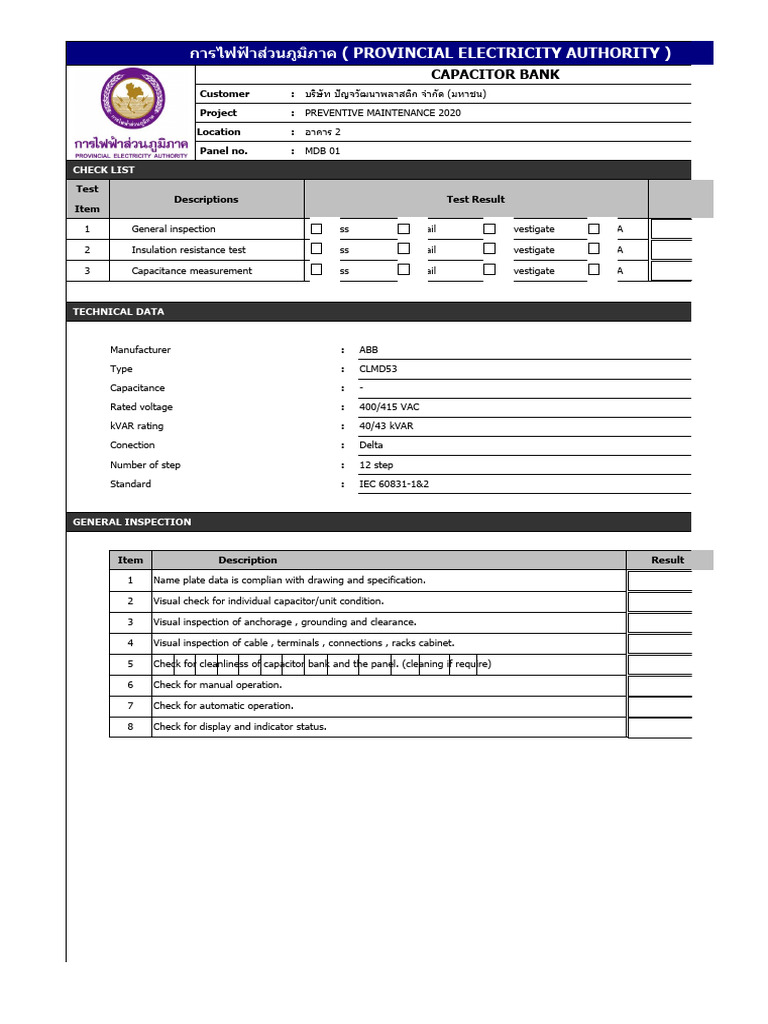 MDB1 Capacitor Bank REV01 | PDF