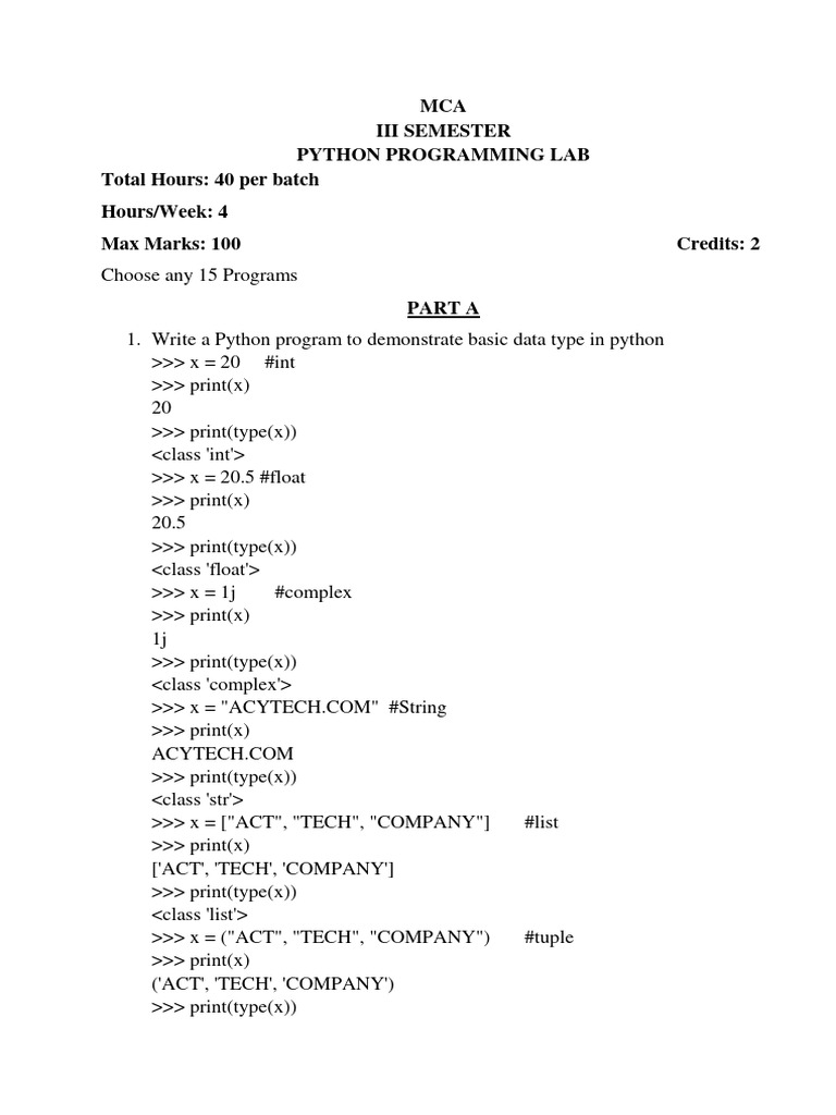 PYTHON PROGRAM - MCA - 3 SEM | PDF | Fahrenheit | Mathematics
