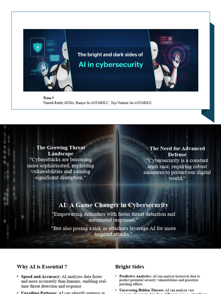 AI in Cybersecurity - ANUMOLU | PDF | Security | Computer Security