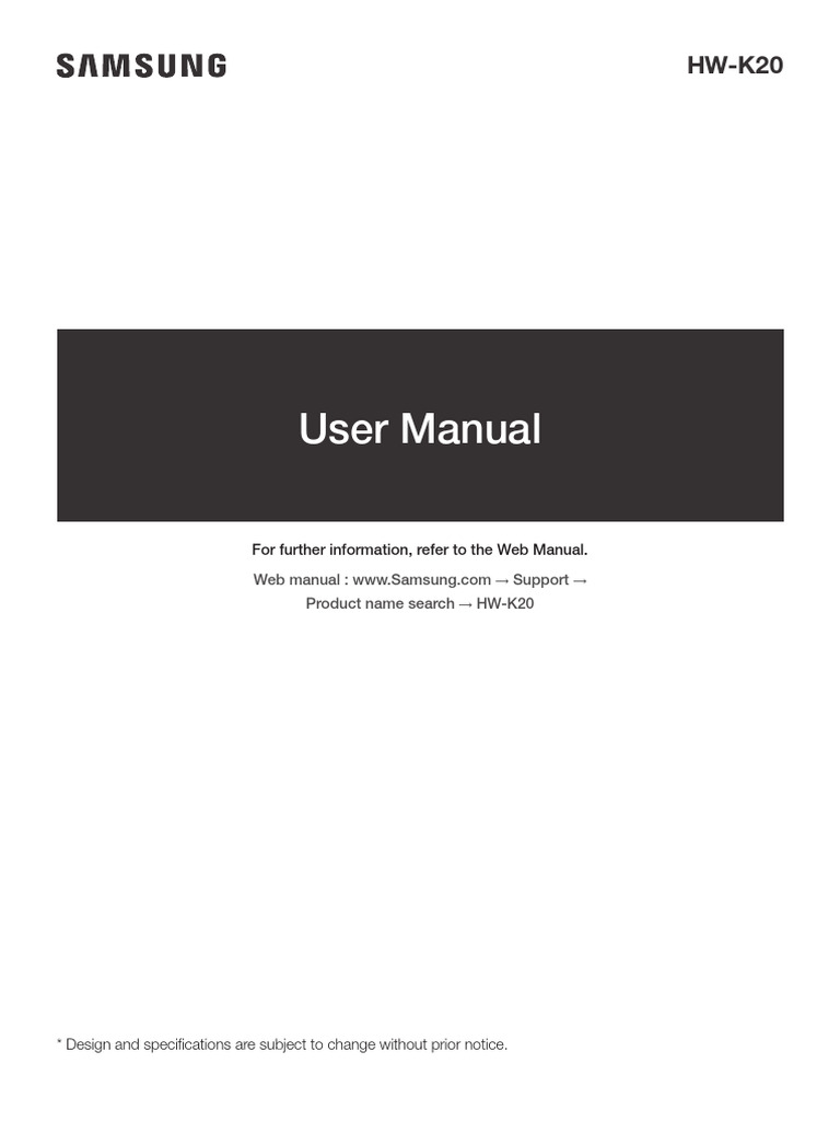 User Manual: For Further Information, Refer To The Web Manual | PDF | Ac Power Plugs And Sockets ...