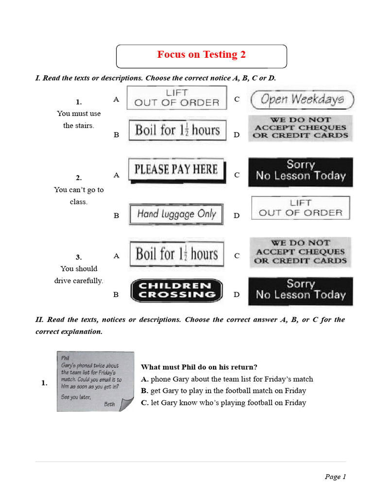Focus On Testing 2 | PDF | Flowers | Flower Bouquet