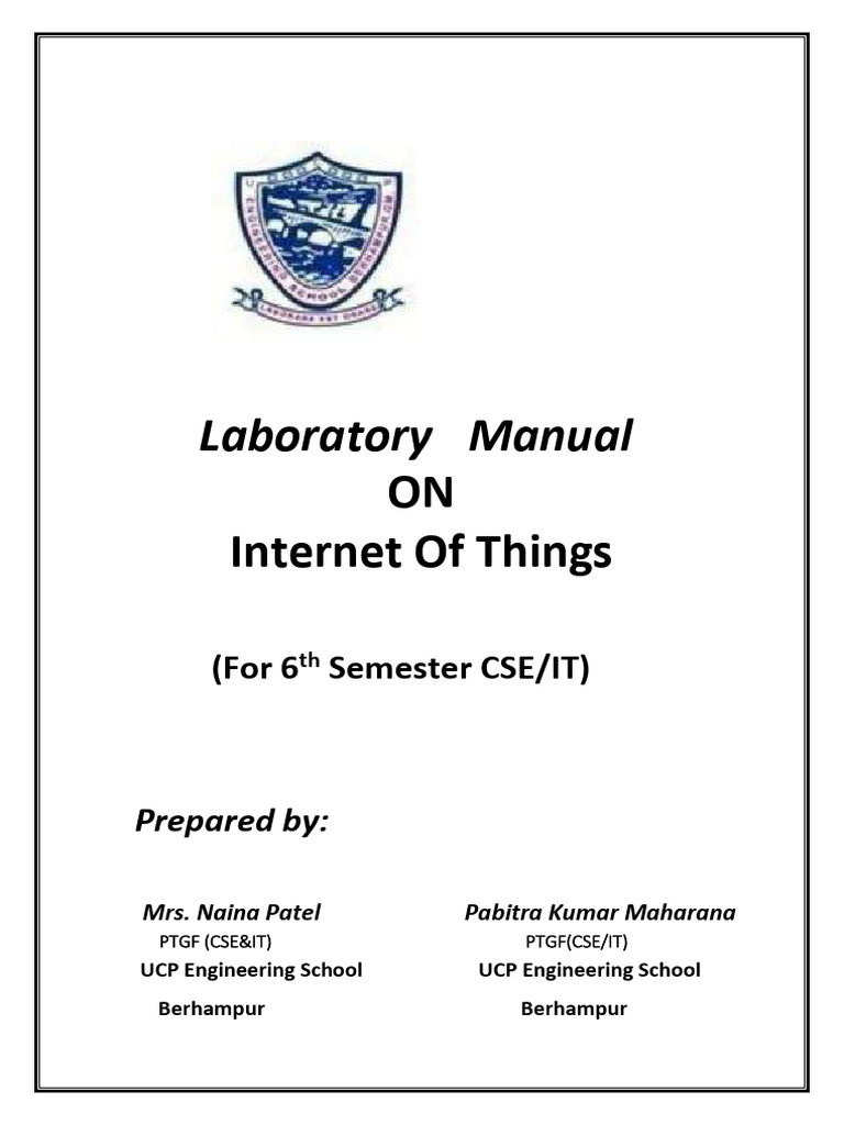 IOT Lab Manual (1) - Compressed | PDF | Arduino | Scope (Computer Science)