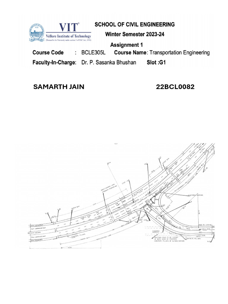 Intersection Design for Major and Minor Roads | PDF | Intersection ...