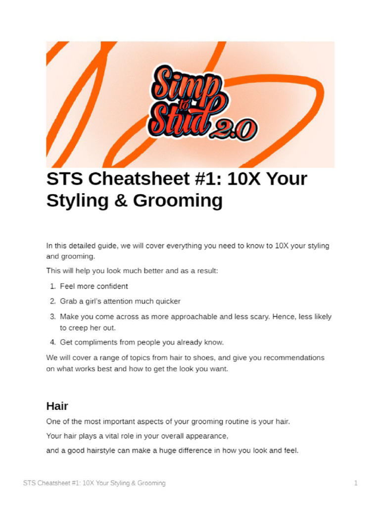 10X Your Styling & Grooming ? | PDF