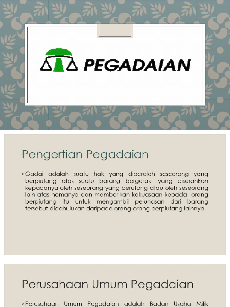 BLK, Pertemuan 11-Pegadaian | PDF