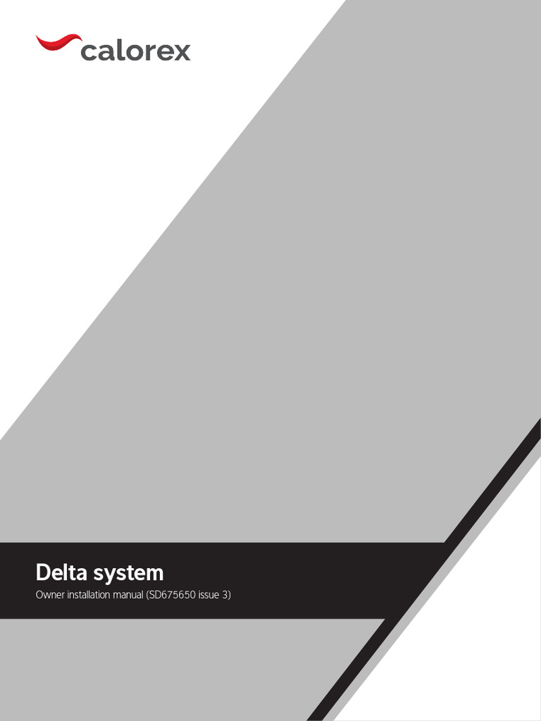 CALOREX - DELTA SYSTEM Technical Sheet | PDF | Humidity | Thermodynamics