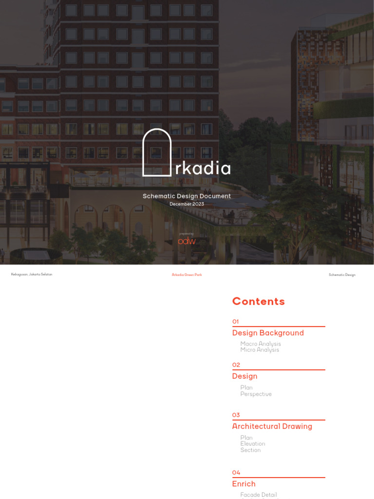 Desain Skematik Arkadia Green Park | PDF