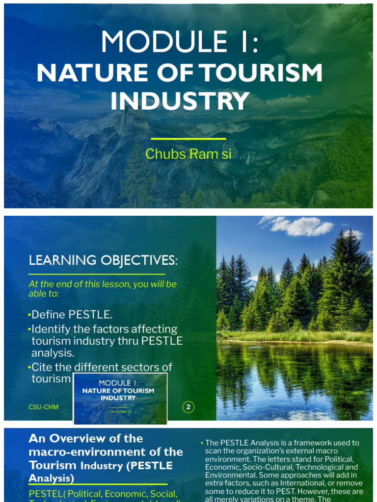 Leeson 1 The Nature of TSM | PDF | Tourism | Economics