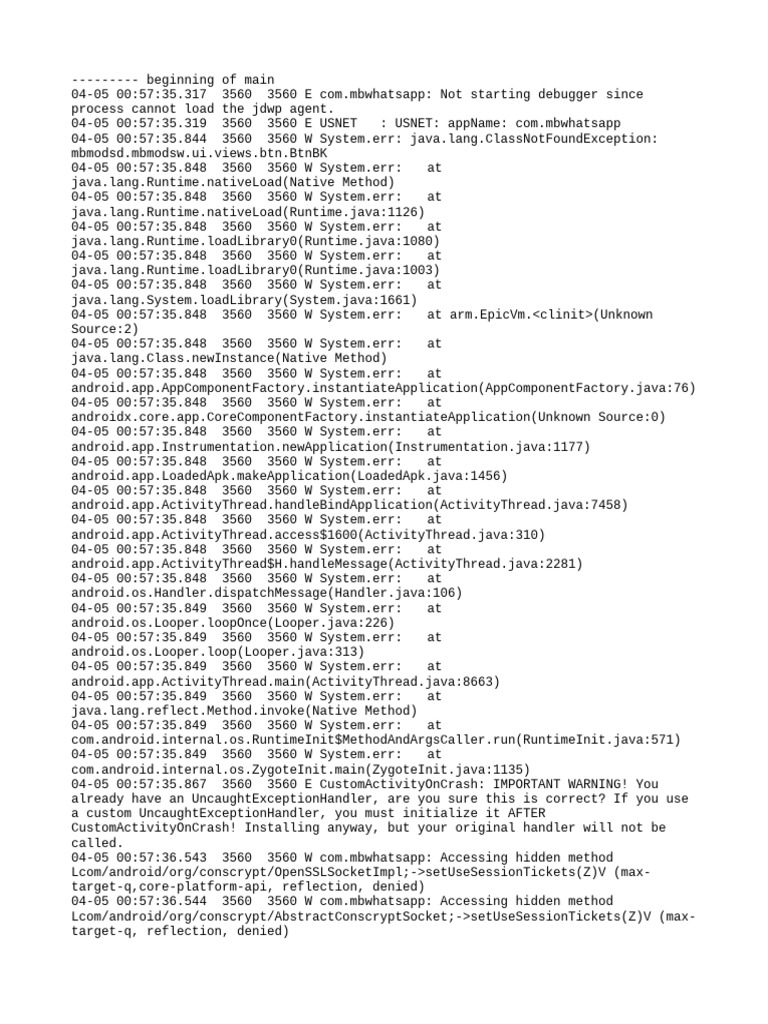 Logcat | PDF | Java (Programming Language) | Mobile App