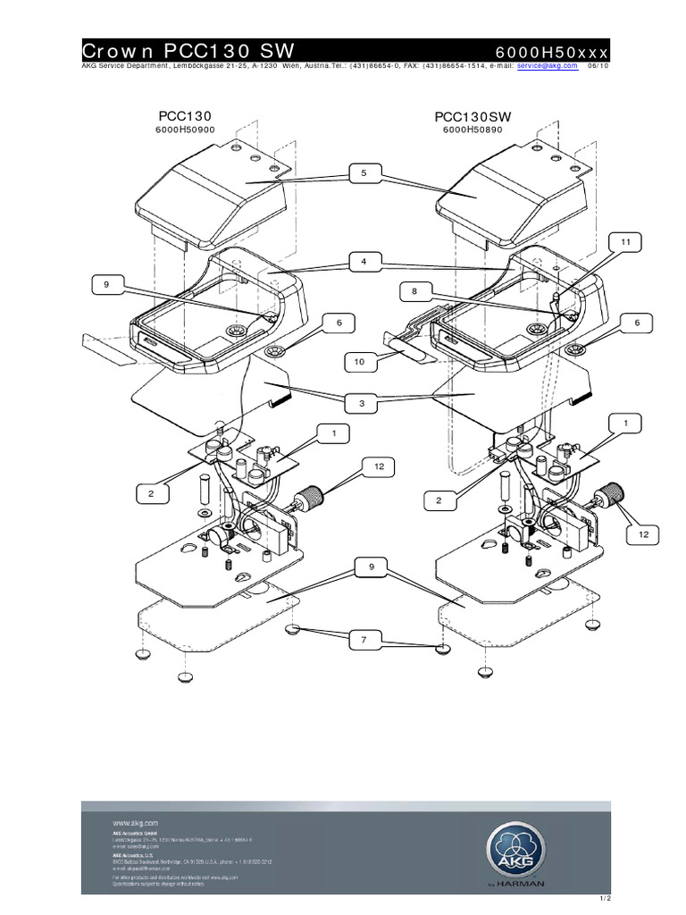 AKG PCC130 Service Documentation | PDF | Electrical Components ...