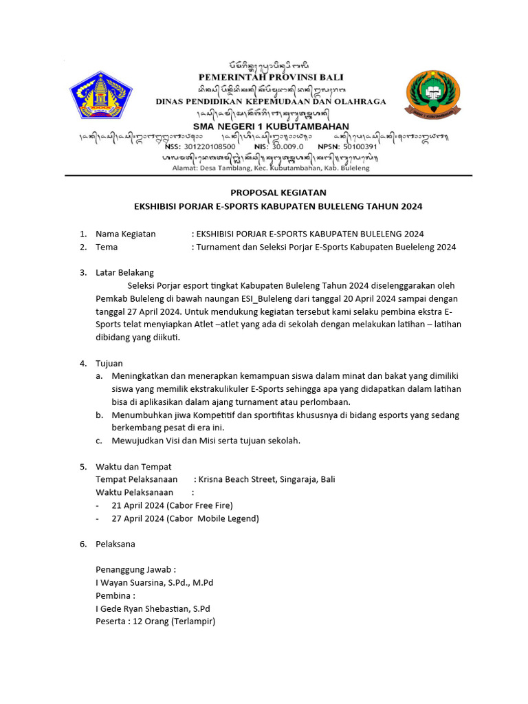 Proposal Free Fire | PDF