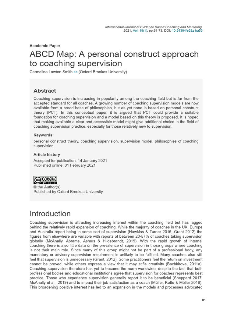 ABCD Map | PDF | Experience | Thought