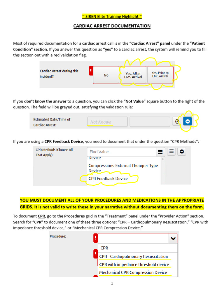 WEBCardiac_Arrest_Documentation | PDF | Cardiopulmonary Resuscitation ...