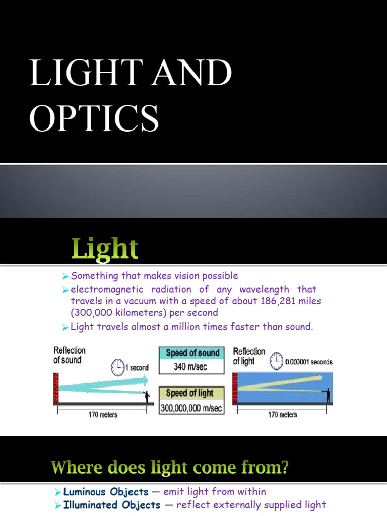Light and Optics | PDF | Light | Telescope