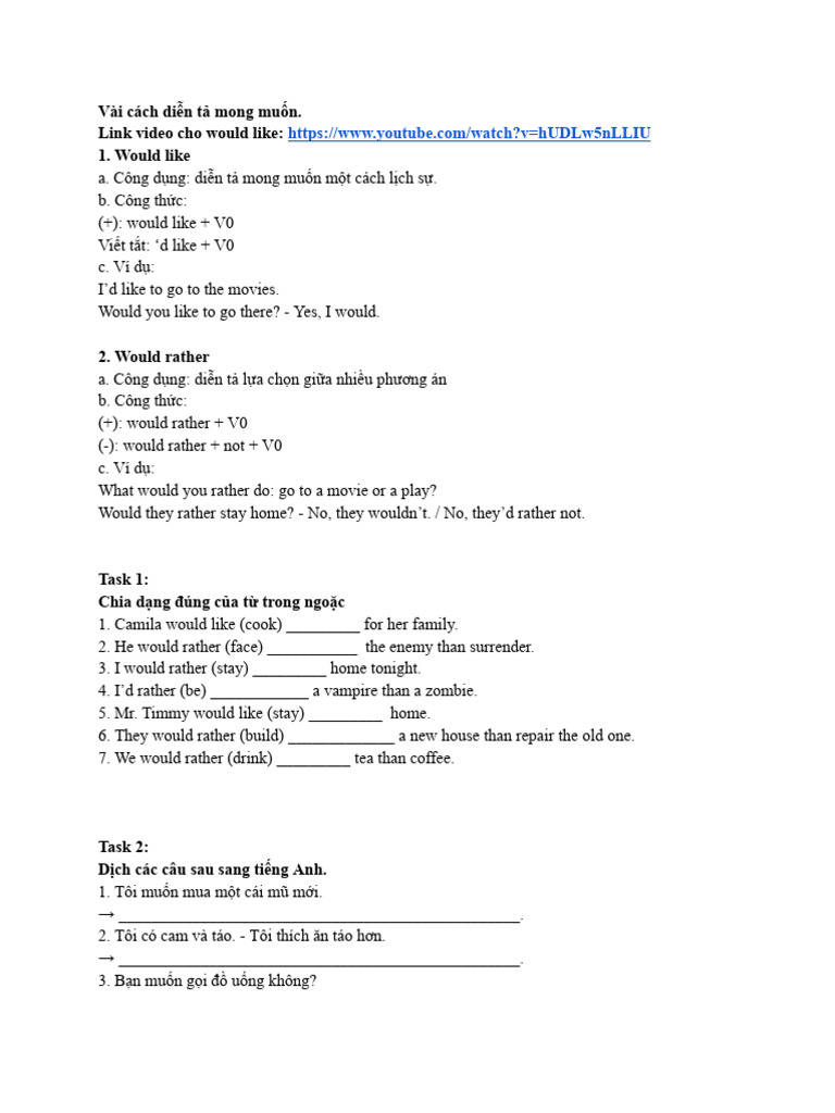 Grammar Unit 2 | PDF