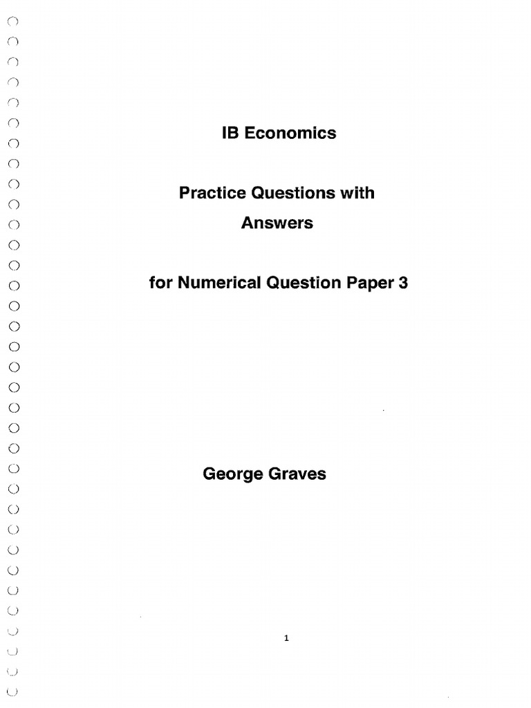 Ib Econ Paper 3 Practice Questions | PDF