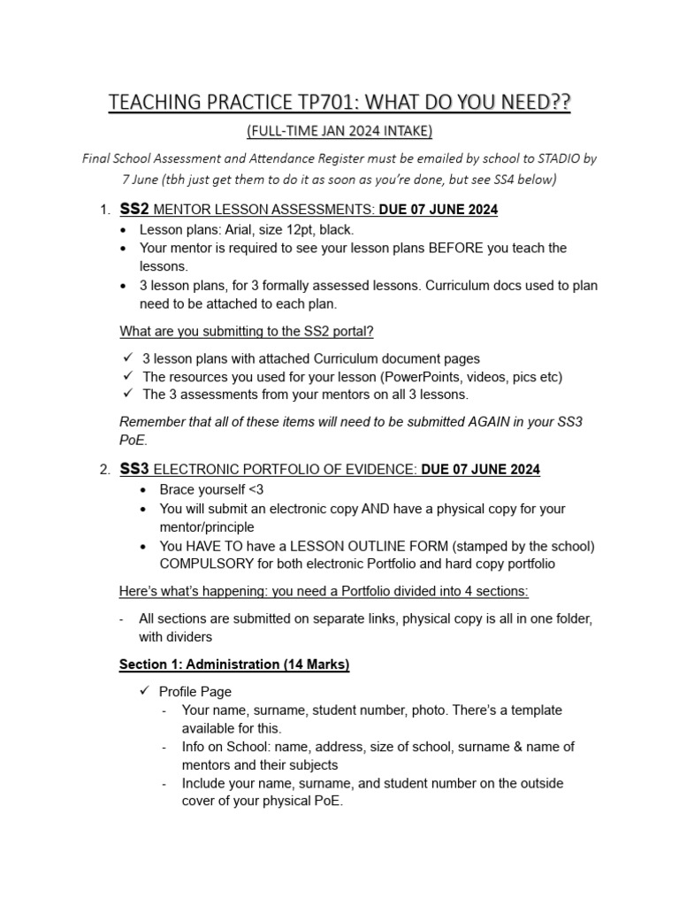 What We Need For Teaching Prac Submissions | PDF | Business | Art