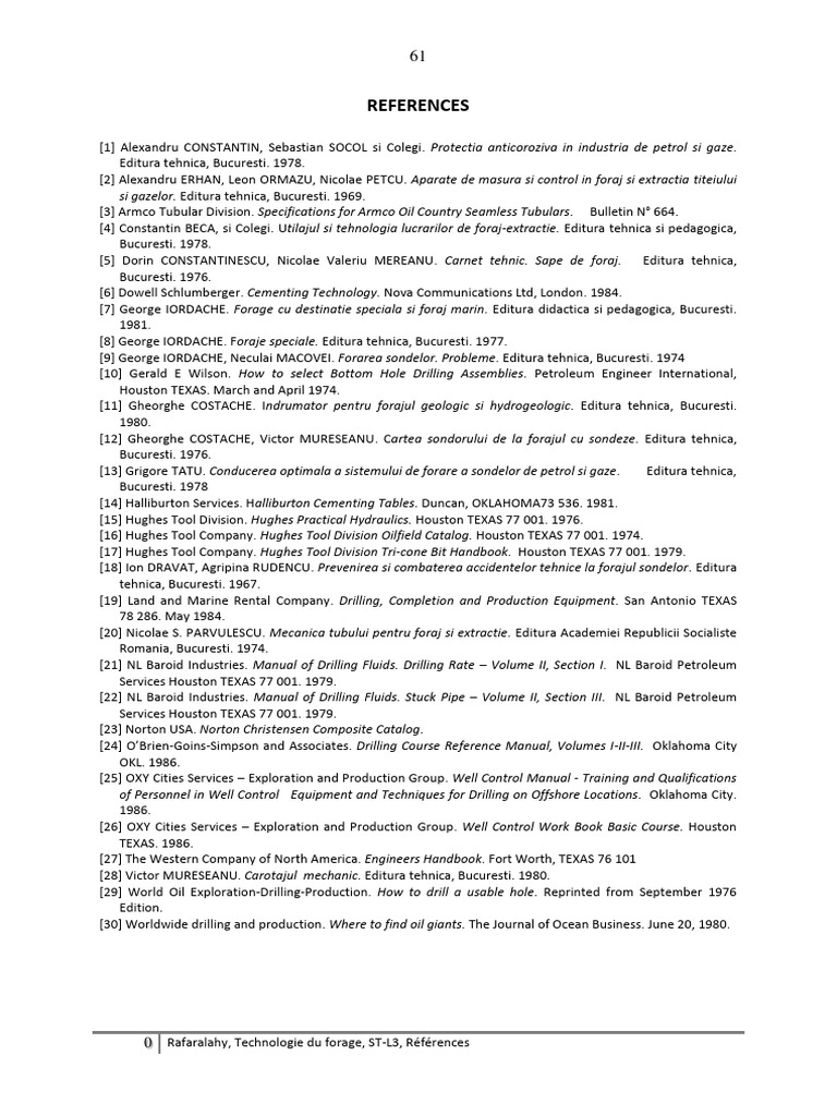 Memoire Pdf Oil Well Petroleum
