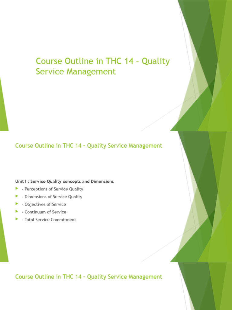 QSM Unit 1 PPT Student | PDF | Quality (Business) | Quality Management
